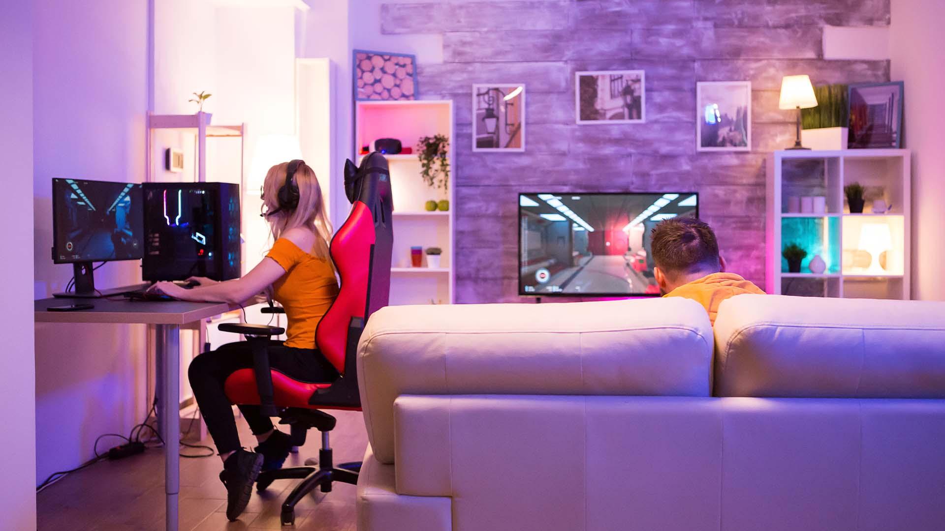 The Ultimate Gaming Room | Epic LED & Storage | FENLO