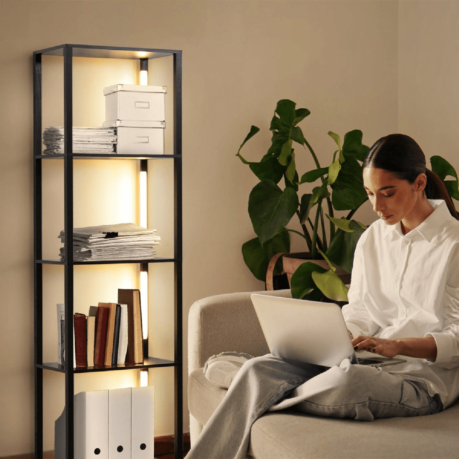 FENLO Fancy: Plus PRO | Wooden LED Display Shelf